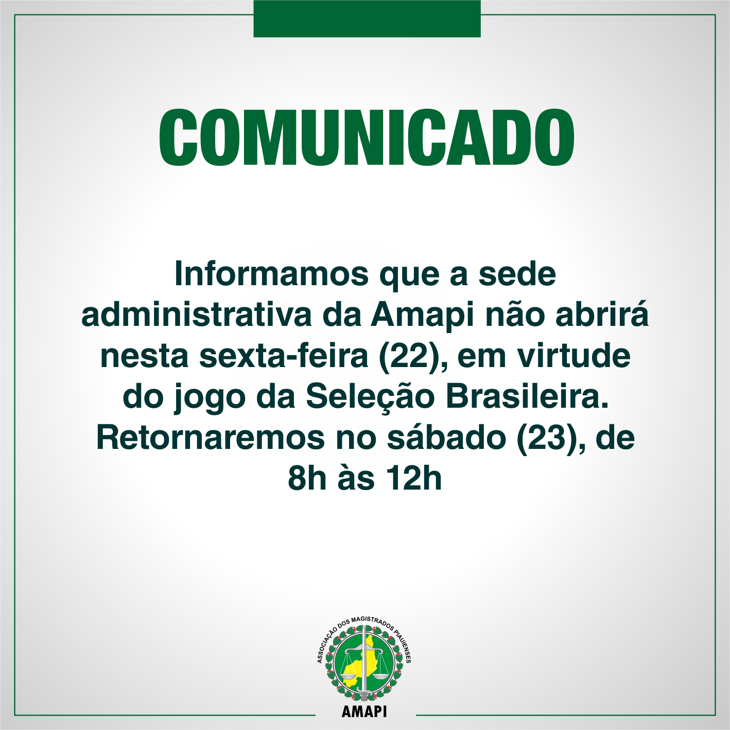 AMAPI COMUNICADO
